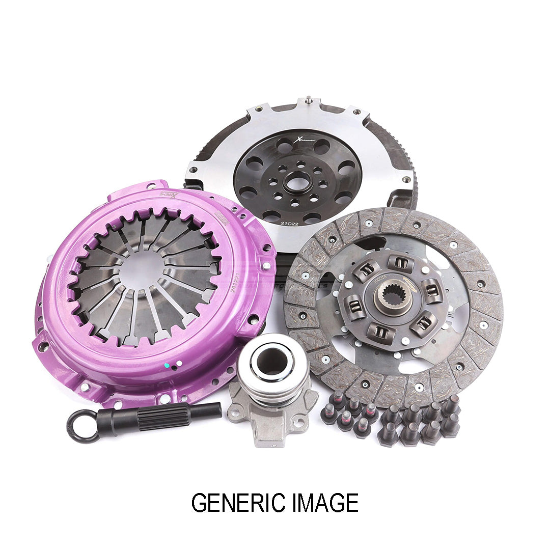 Xtreme Heavy Duty Sprung Organic Conversion Clutch Kit incl. Lightened SMF & CSC Renault Megane ...