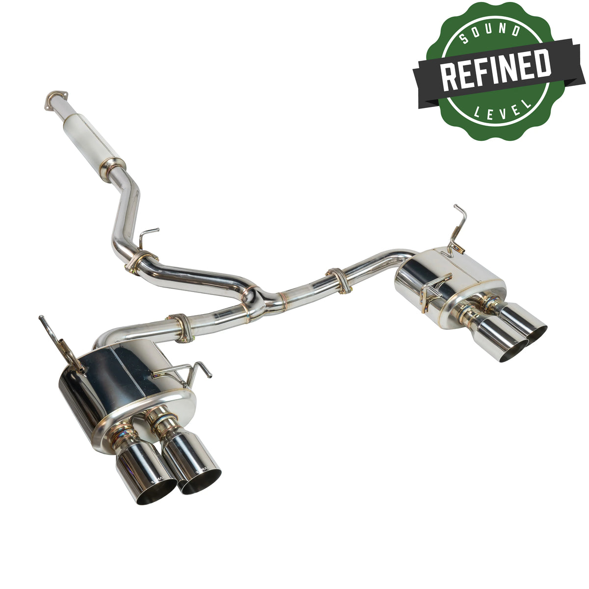 Remark Sports Touring Resonated Cat Back Exhaust System Subaru WRX VB 22+ RK-C4076S-02C | Pro ...