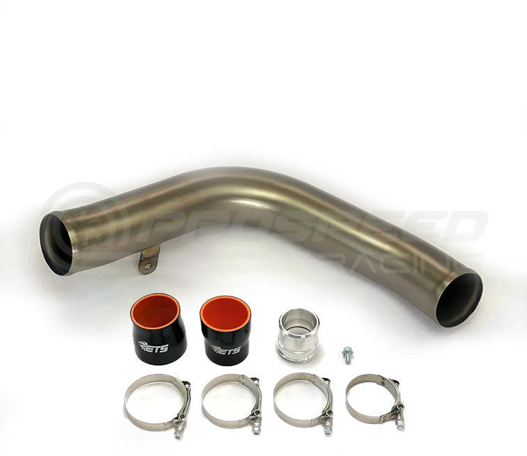 ETS Titanium Intercooler Charge Pipe - Brushed Raw Finish Subaru WRX VB ...