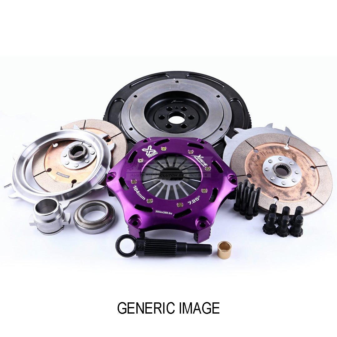 Xtreme 184mm Twin Plate Solid Ceramic Clutch Kit incl. Flywheel Holden ...