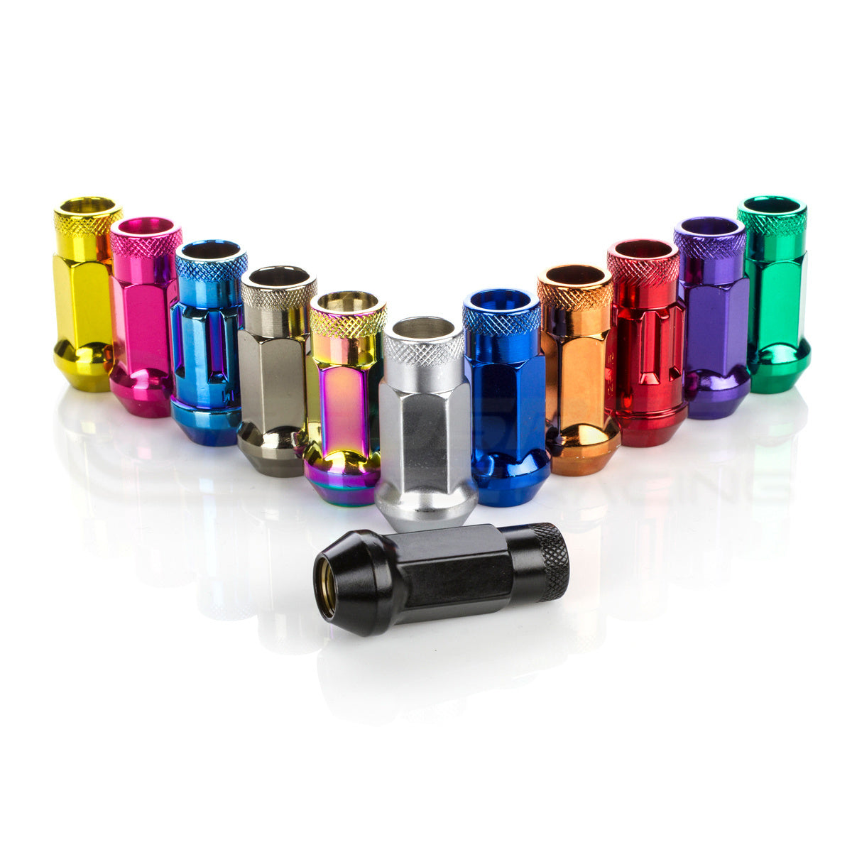 Muteki 48mm Open Ended SR48 Steel Wheel Lock Nut Set of 4 M12 x 1.5 ...