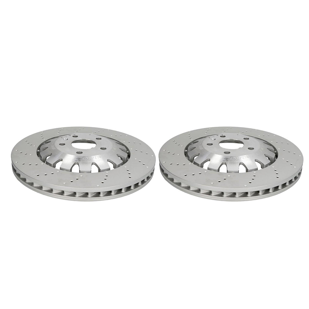 SHW Performance Drilled/Dimpled Brake Rotors Front Single 370x32 ...