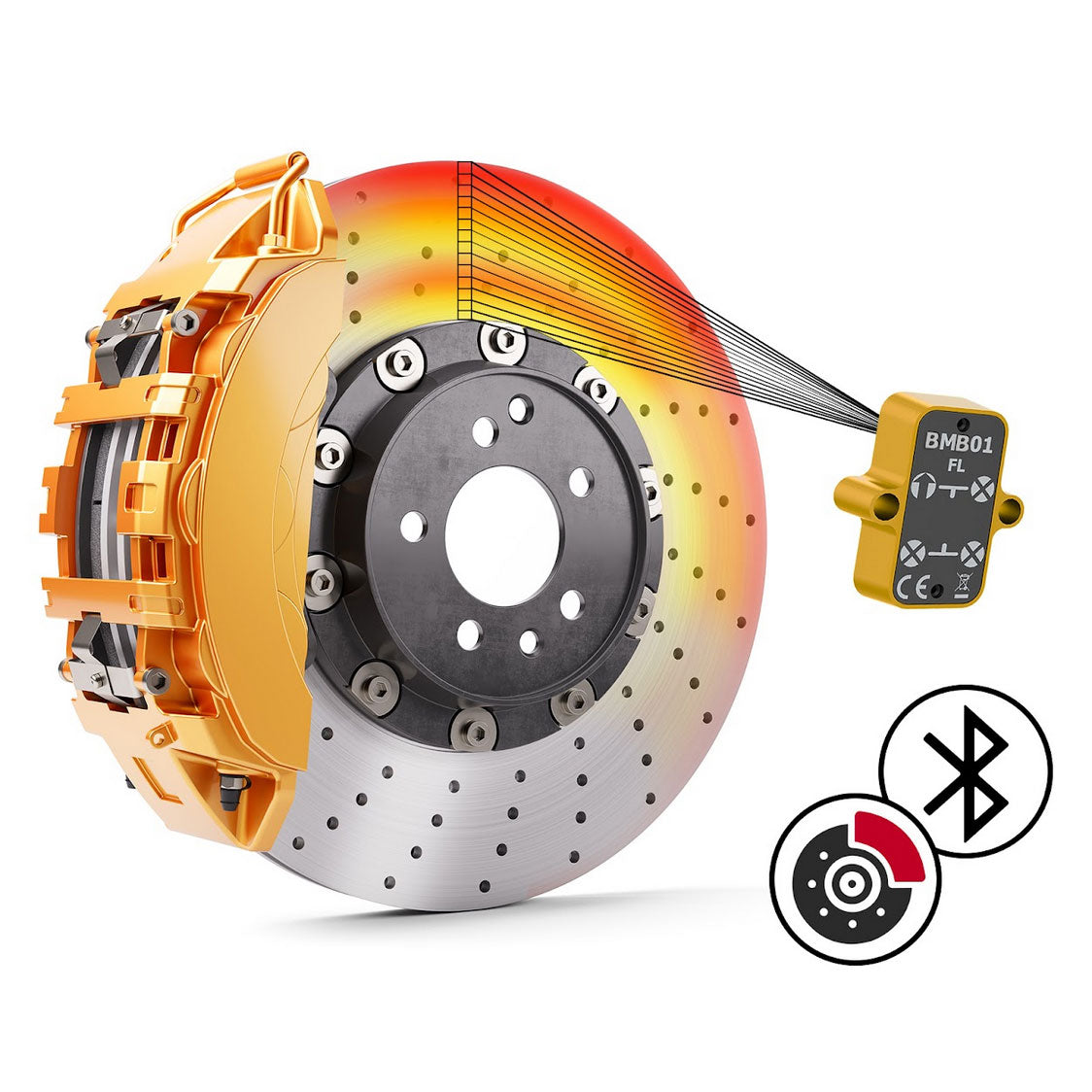 CANchecked BMB01 Bluetooth CAN Bus Brake Temp Sensor Kit | Pro Speed Racing