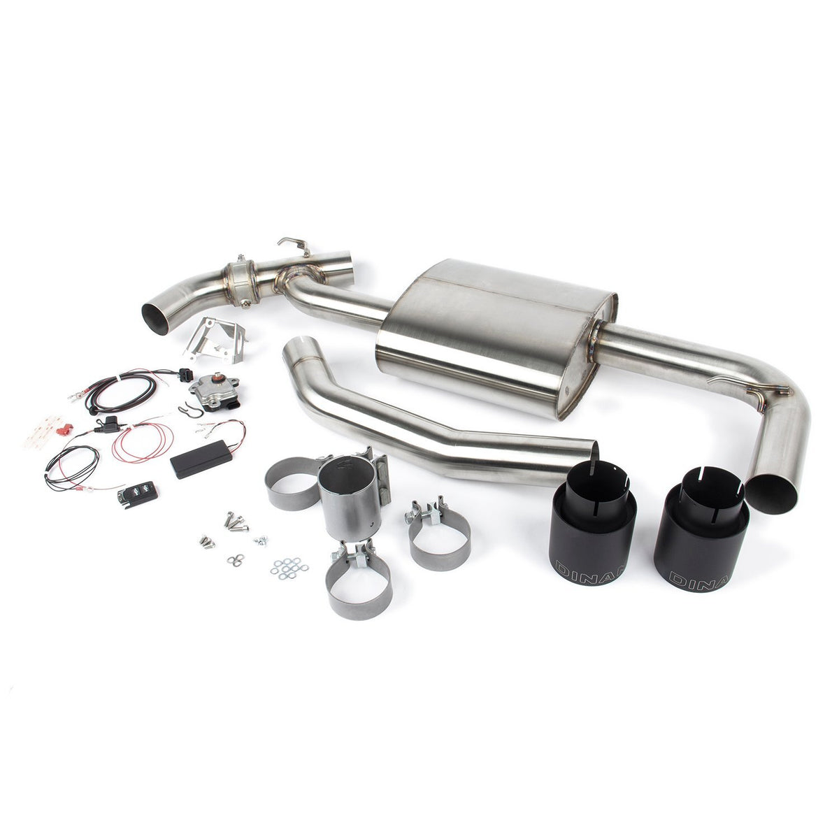 Dinan Valved Axle-Back Exhaust D660-0083-BLK | Pro Speed Racing