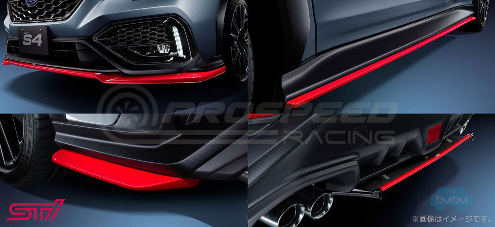 STI Genuine Cherry Blossom Side Spoiler Skirts | Pro Speed Racing