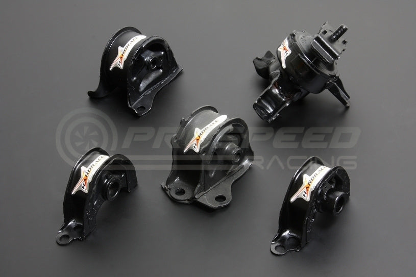 Hardrace Hardened Engine Mount 5Pcs Set - Honda Civic, EK3/4/5/9, EJ6/7 ...
