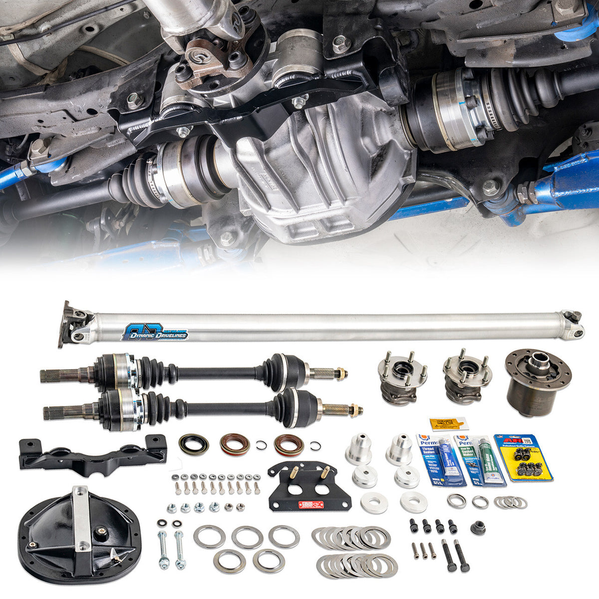 IAG Performance Ford 8.8" Rear Diff Conversion Kit 5x100 w/IAG Spool ...