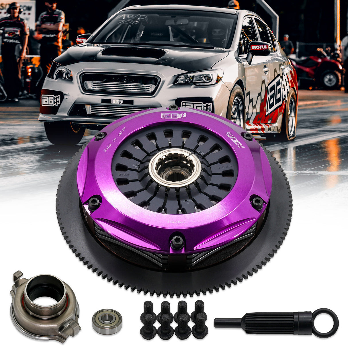 IAG Spec Exedy Triple Disc Clutch Kit 26 Spline Subaru WRX STI 01-21 ...