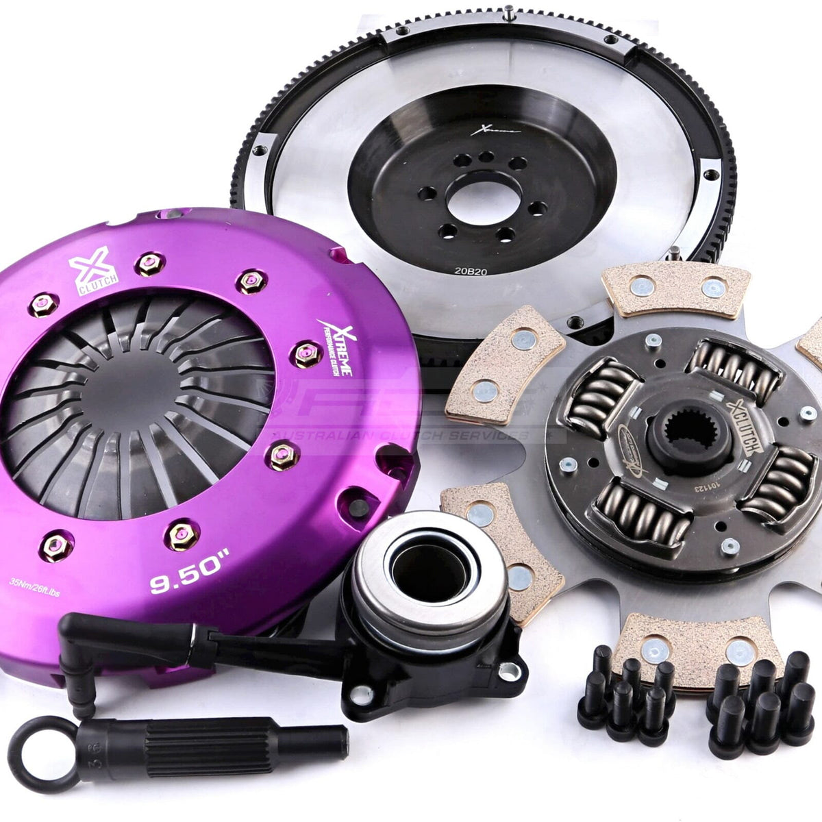 Xtreme Performance Race Sprung Ceramic Clutch Kit incl. SMF & CSC Audi ...