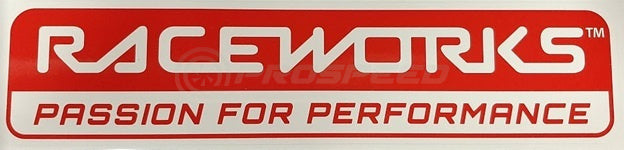 Raceworks "Raceworks Passion For Performance" Sticker 400mm X 90mm MER ...