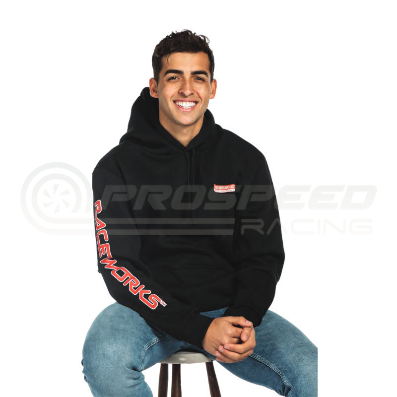 Raceworks "Raceworks Logo" Black Hoodie MER-525-532 | Pro Speed Racing