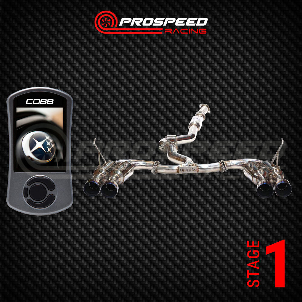Stage 1 Pack: Cobb Accessport/Invidia R400 Cat Back - Subaru WRX 11-14 ...
